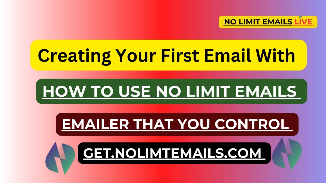 Create and send your first email with no limit emails - YouTube