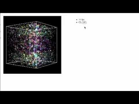 Particle System with Simple Boundary Condition (WebCL + WebGL) - YouTube