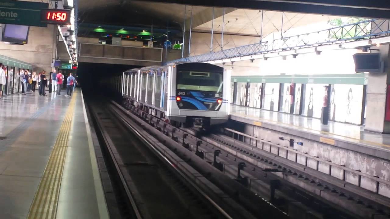 CMSP - Metrô SP - Linha 2 Verde - Frota J Na Estação Sumaré - YouTube