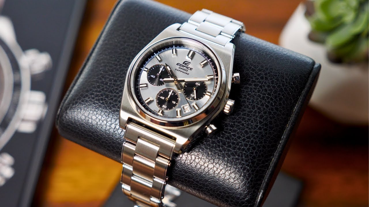 Casio Edifice Chrono Panda EFB730D-7AV - Strapcode Metabind II (Pull ...