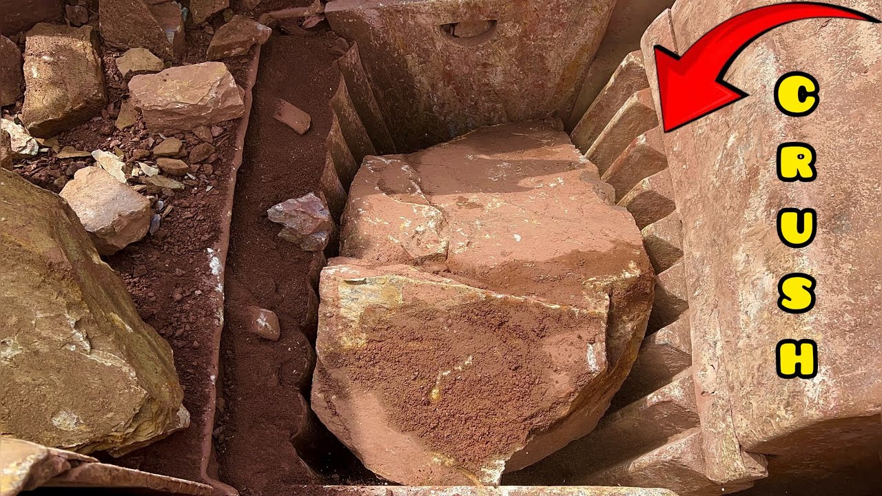 Sand Crushing How STONE CRUSHER Works?ASMR How to CRUSH ROCKS? Heavy ...