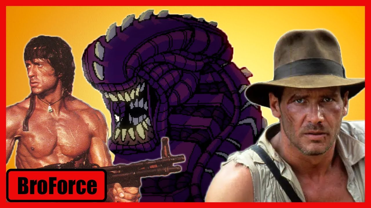 Action Heroes and Aliens | BroForce - YouTube