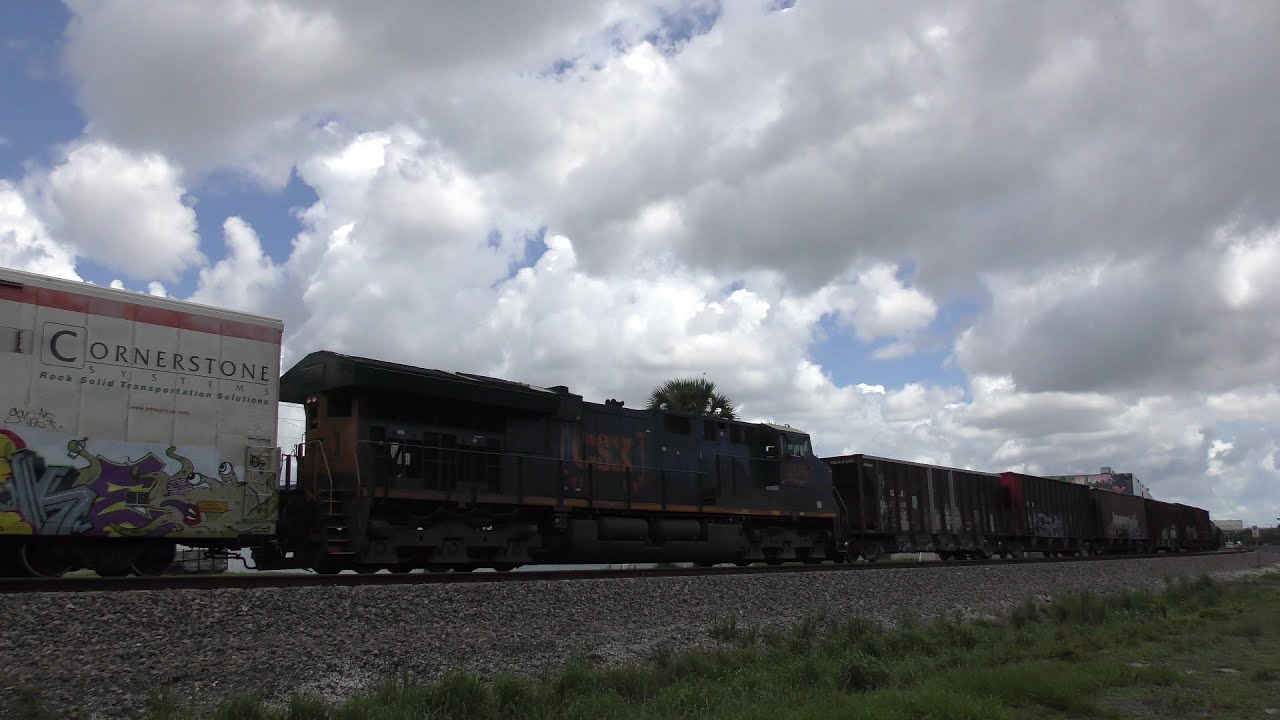 EMD F40, GP49 & BL36PH on Tri-Rails P616 - P618 - P623-02 & DPU on CSX ...