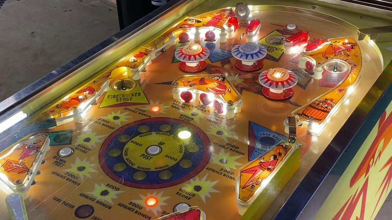 Bally Firecracker Pinball Final Reveal - YouTube