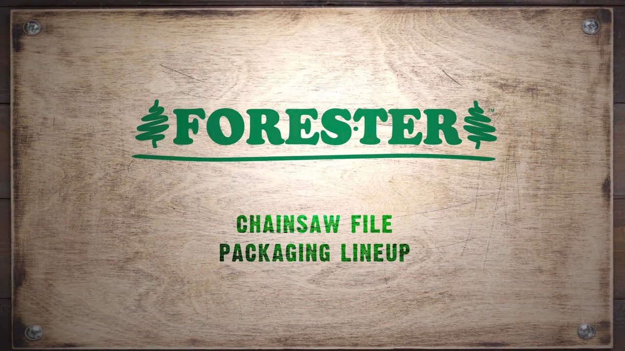 Forester® Chainsaw File Packaging Lineup - YouTube
