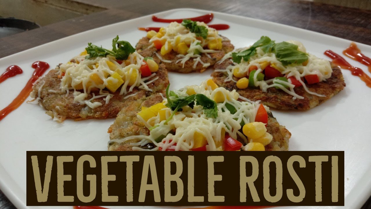 Vegetable Rosti Recipe | Vegetable Rosti Pancake | Potato Pancakes ...