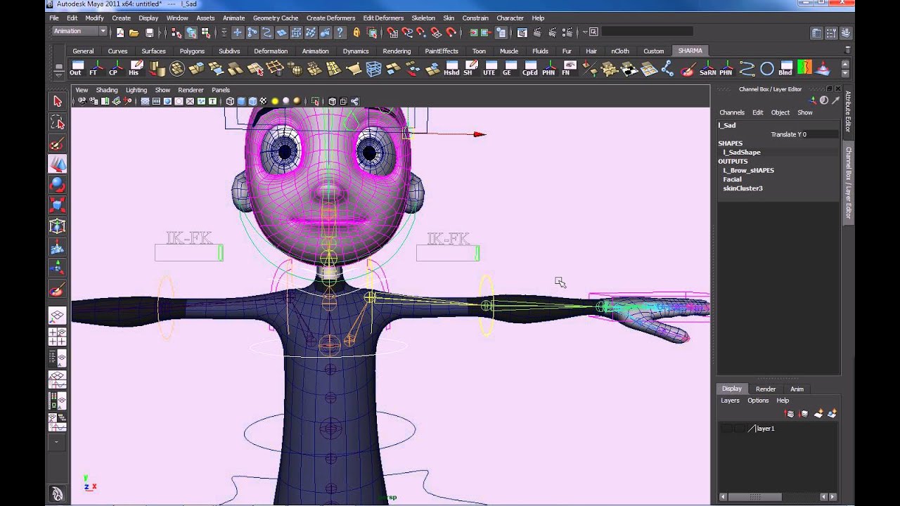 Character Rig Demo - YouTube