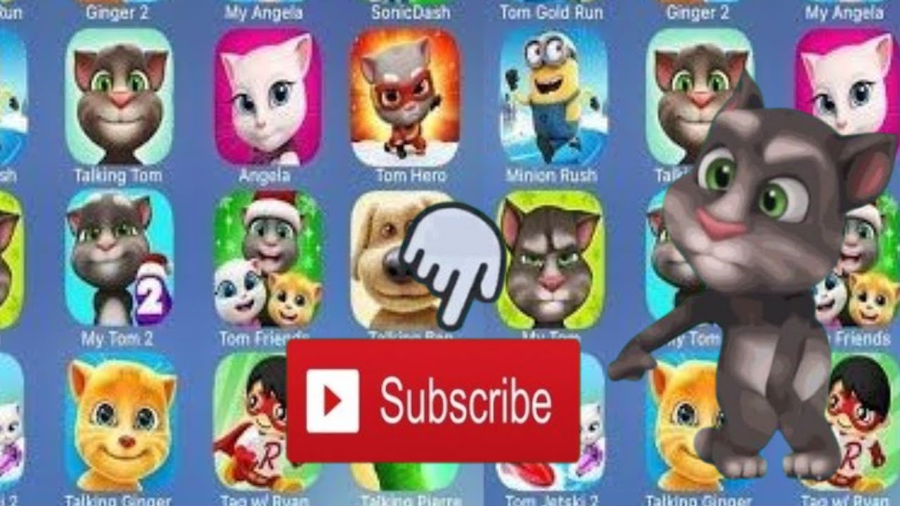 Talking Tom, Talking Tom Cat 2, My Angela, My Angela 2, My Tom, My Tom ...