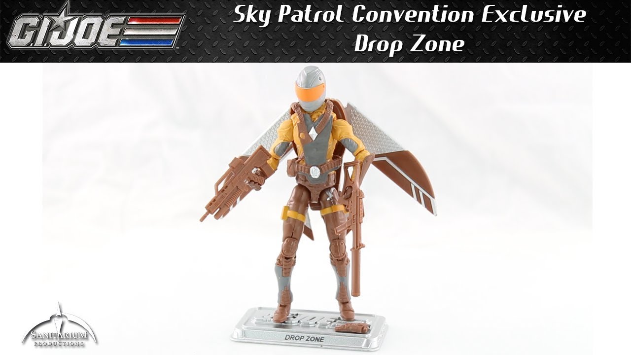 GI Joe Convention Exclusive Sky Patrol Drop Zone Unboxing and Review ...