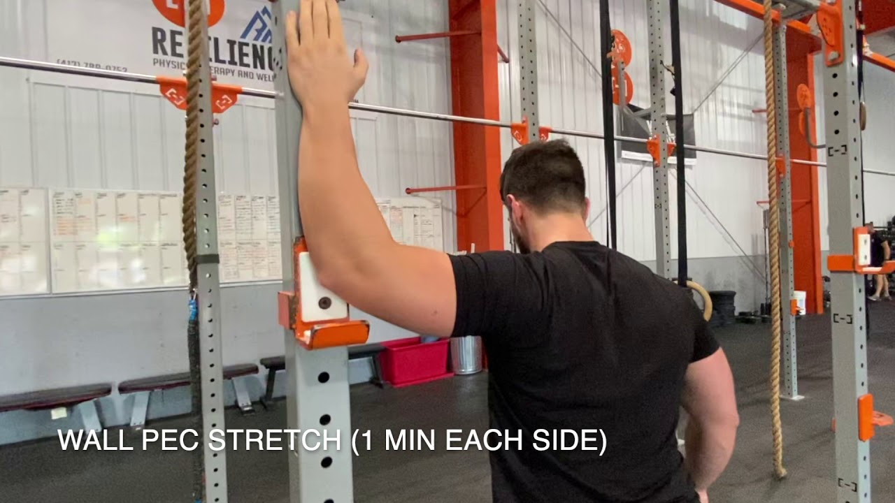 Wall Pec Stretch - YouTube