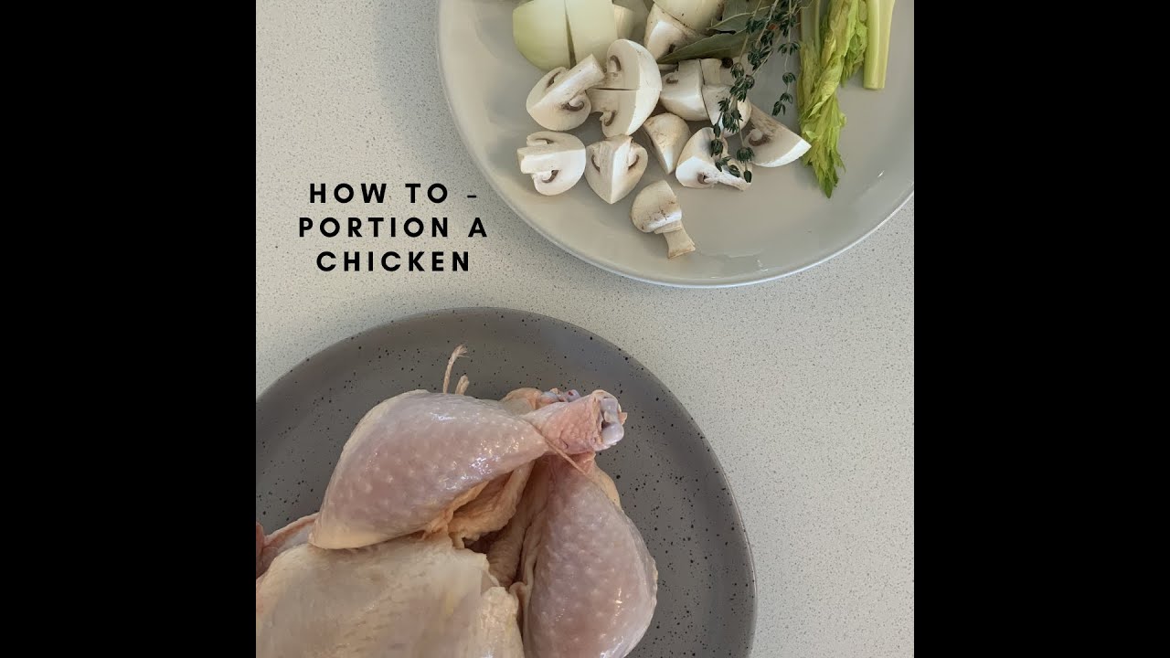How to portion a whole chicken - YouTube