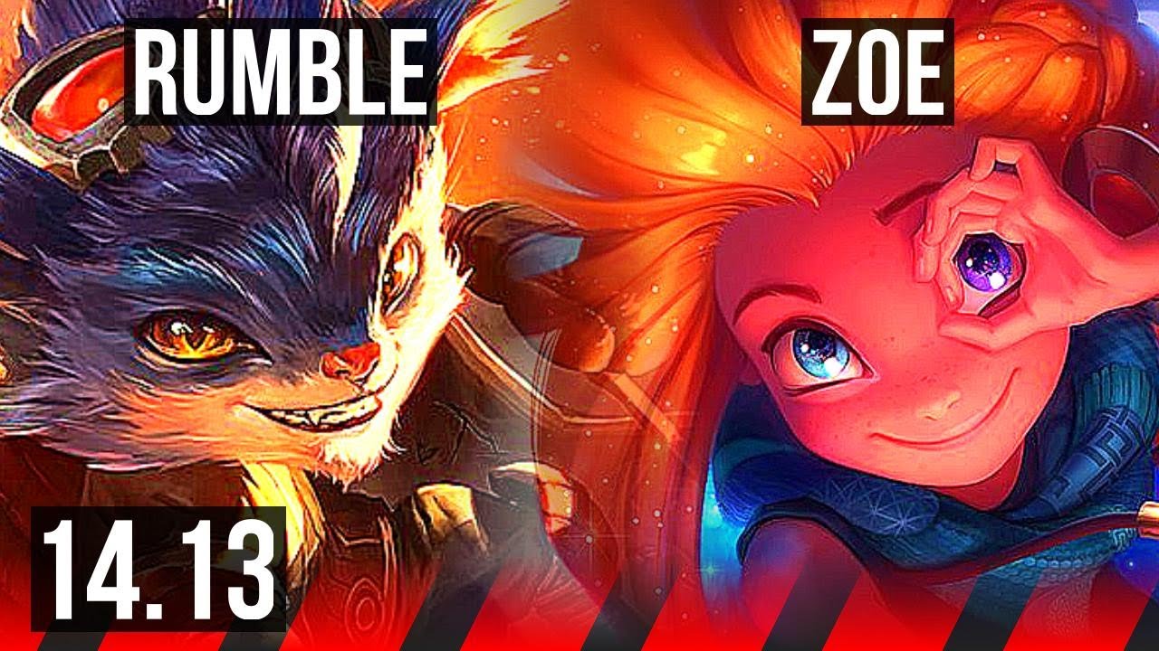 RUMBLE vs ZOE (TOP) | Rank 7 Rumble, 8/3/10 | NA Challenger | 14.13 ...