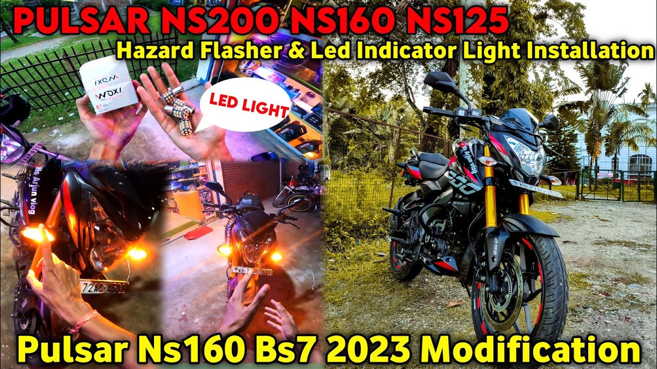 Pulsar Ns200 Ns160 Bs7 Modified | Ns200 bs7 Led Indicator & Hazard ...