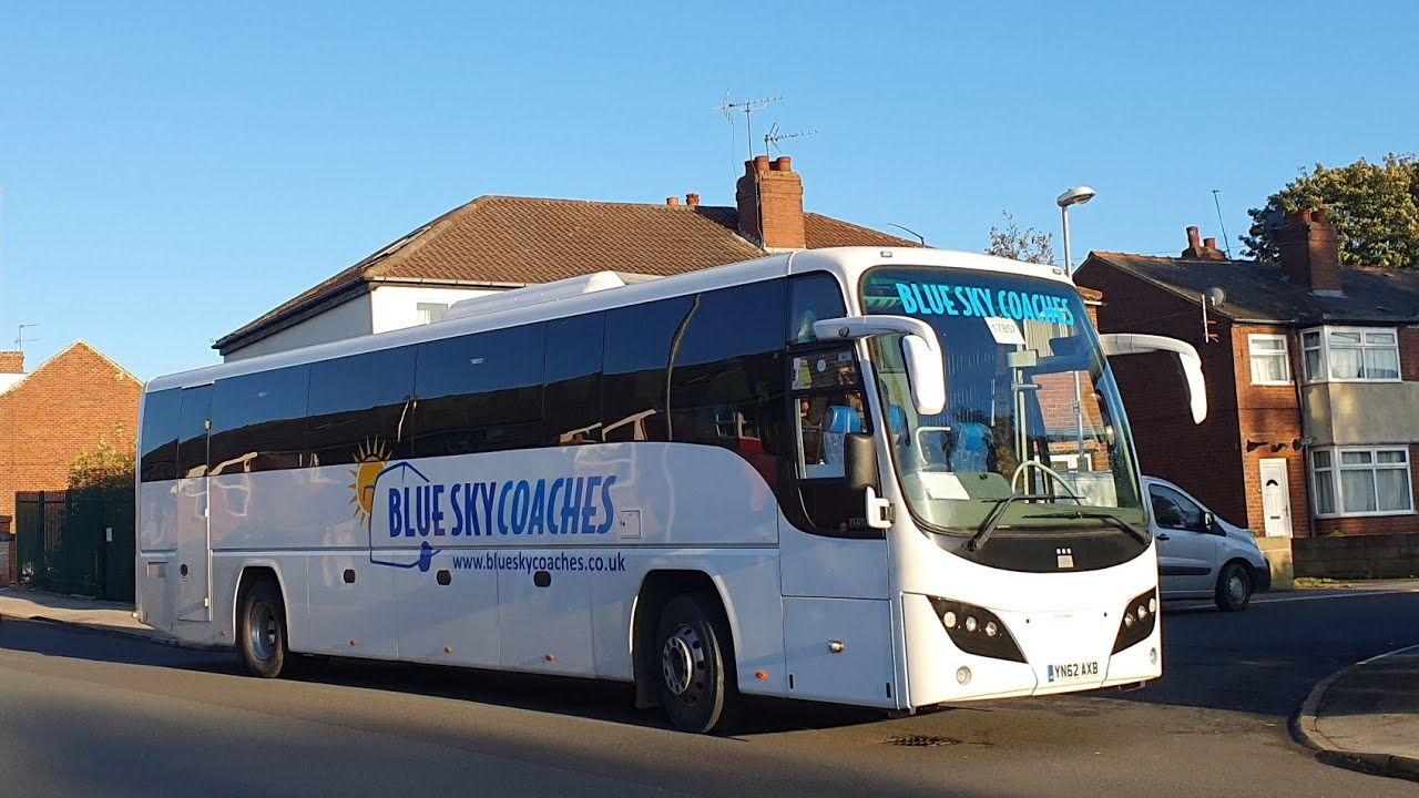 Rail Replacement Blue Sky Coaches Volvo B9R Plaxton Panther 2 (YN62 AXB ...