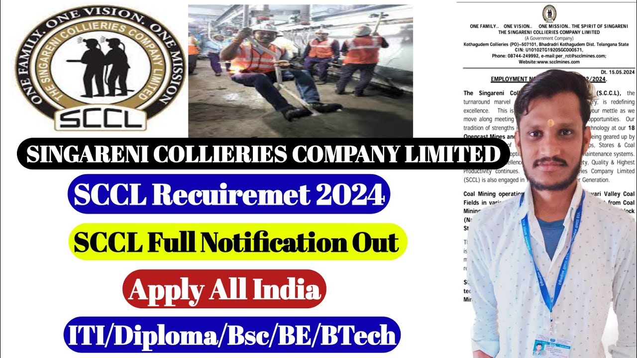 SCCL Recuiremet 2024 | SCCL Full Notification Out | Coal India Jobs ...