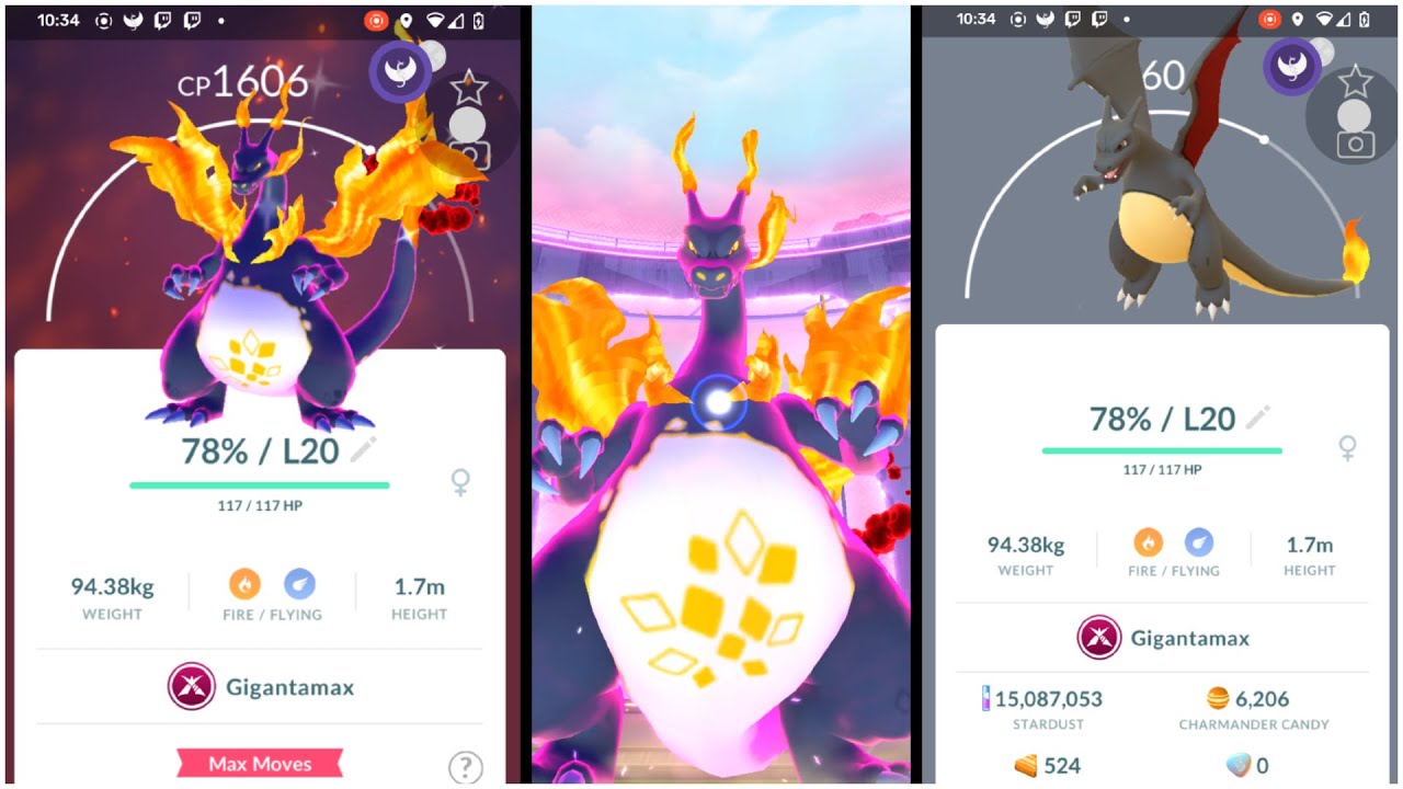 MY FIRST EVER GIGANTAMAX Charizard RAID in POKEMON GO IT'S A SHINY ...