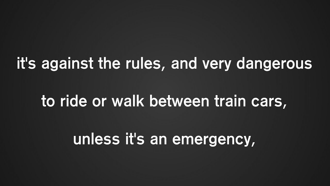 ᴴᴰ MTA Station Announcements: Walking between train cars warning - YouTube