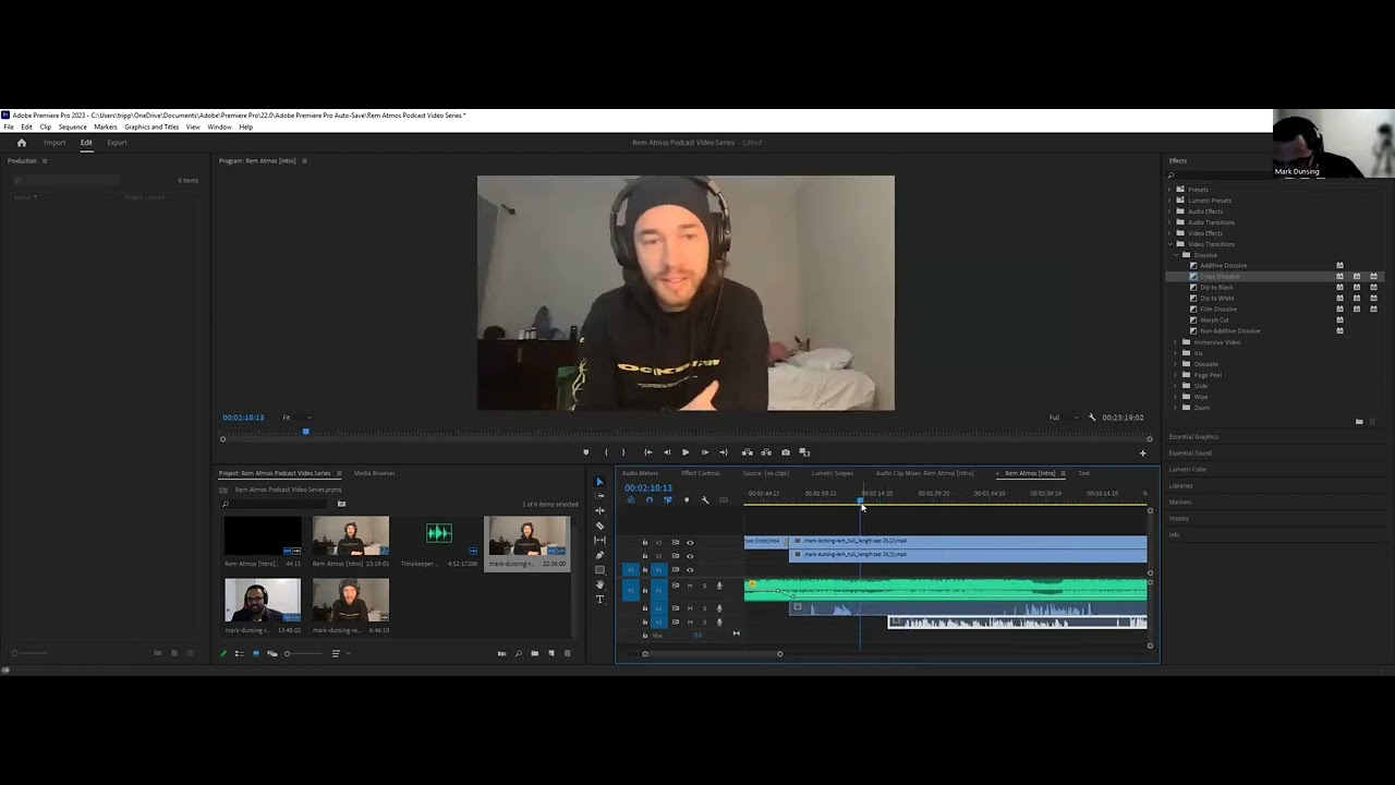 Behind The Scenes - Initial Podcast Editing Session [Timelapse] - YouTube