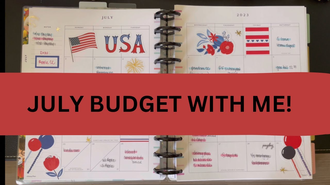 $4400 July budget set up! - YouTube