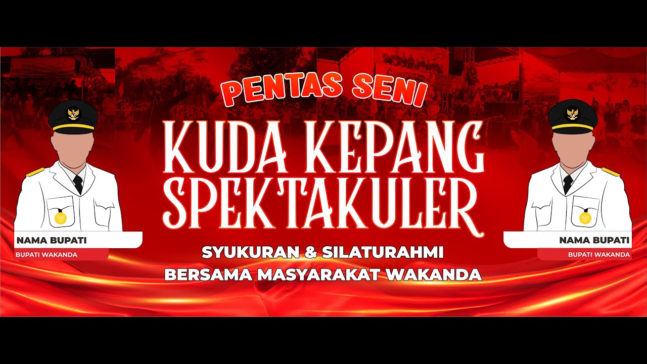 DESAIN BANNER PENTAS SENI KUDA KEPANG (FREE CDR) - YouTube