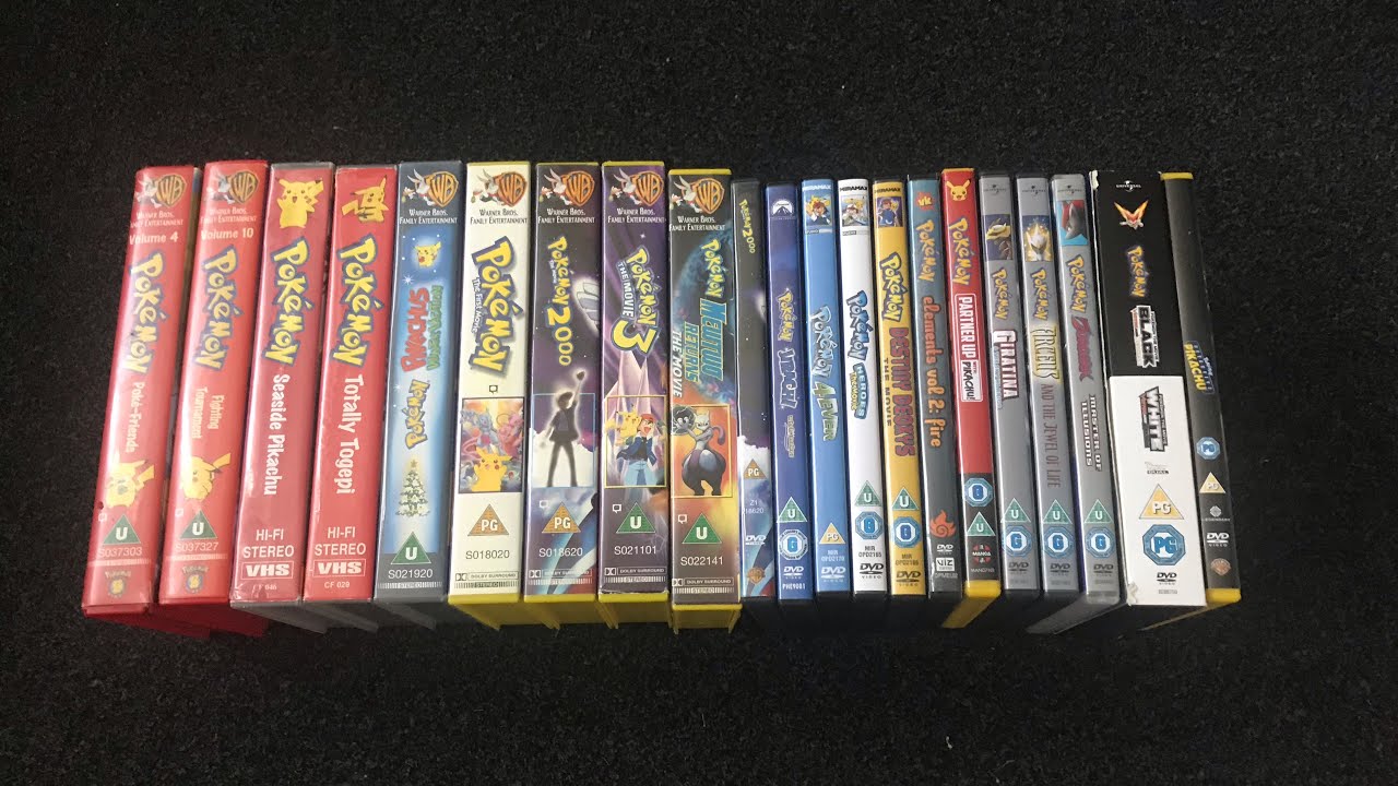 My Pokemon UK VHS & DVD collection [Summer 2020 Edition] - YouTube