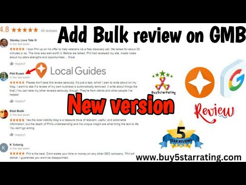 How to post Bulk review on GMB 😲 || GMB review new method with all new ...