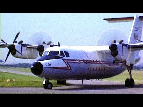 STOL Dash 7 - test flight Mannheim - Dortmund 1983 - YouTube