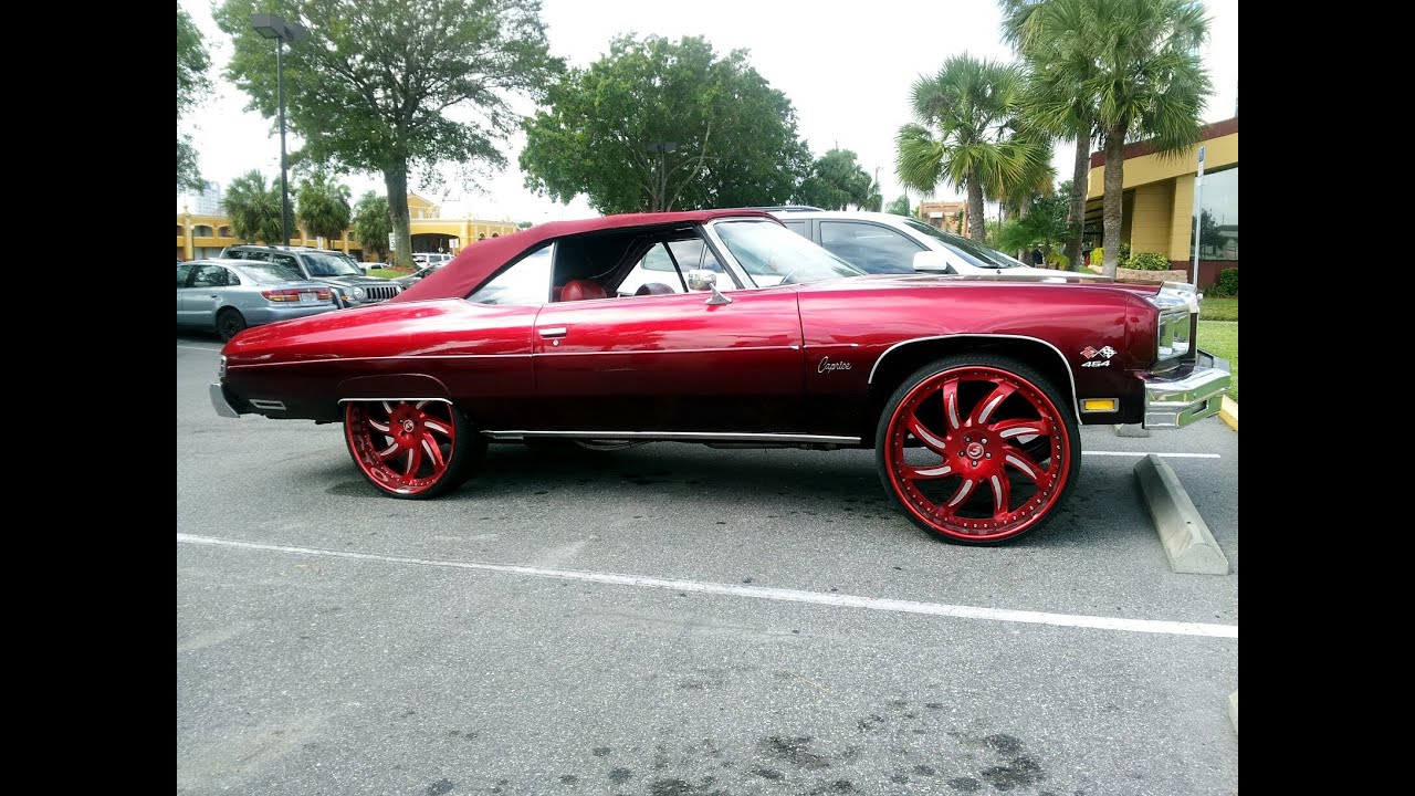 Orlando classics 2012 - Kandy red drop top Caprice Donk on Forgiato 8's ...