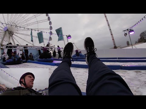 Real Ice Slide - Hyde Park Winter Wonderland - 15/12/2023 - YouTube