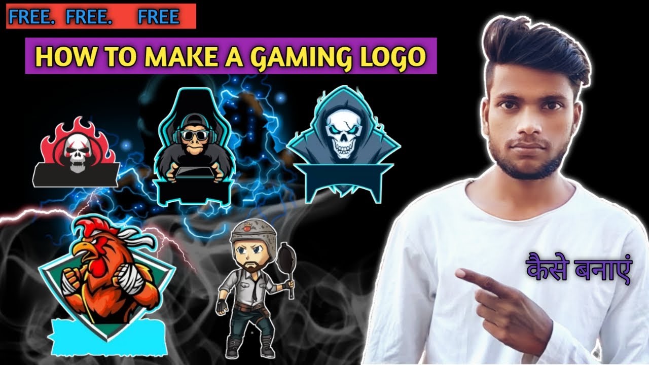 HOW TO MAKE GAMING LOGO || How to make gaming logo for gaming channel ...