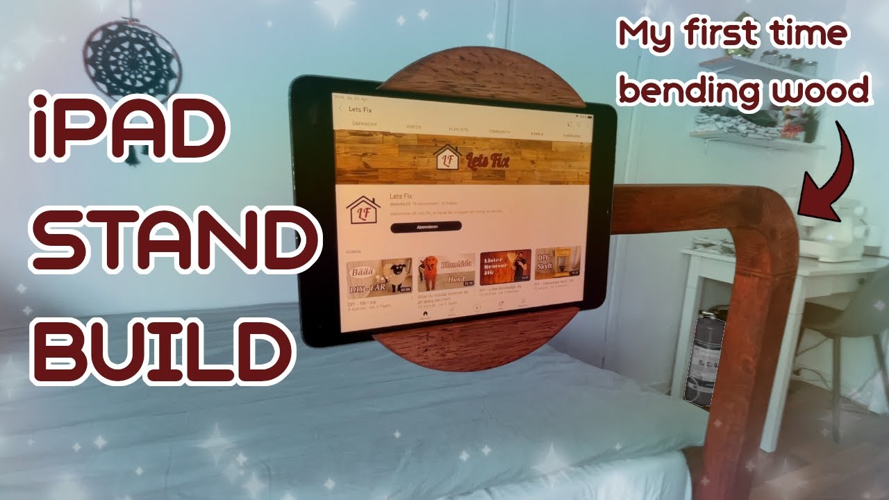 One-of-a-Kind iPad Stand Build - YouTube