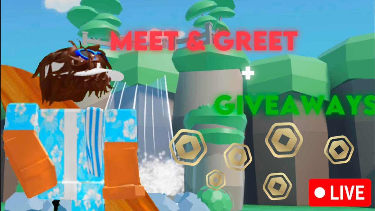 FREE ROBUX + MEET & GREET live in ROBLOX/PLS DONATE!! || FREE ROBUX ...