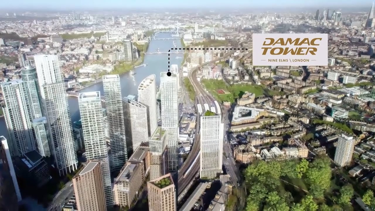 DAMAC Tower London Aerial Views - YouTube