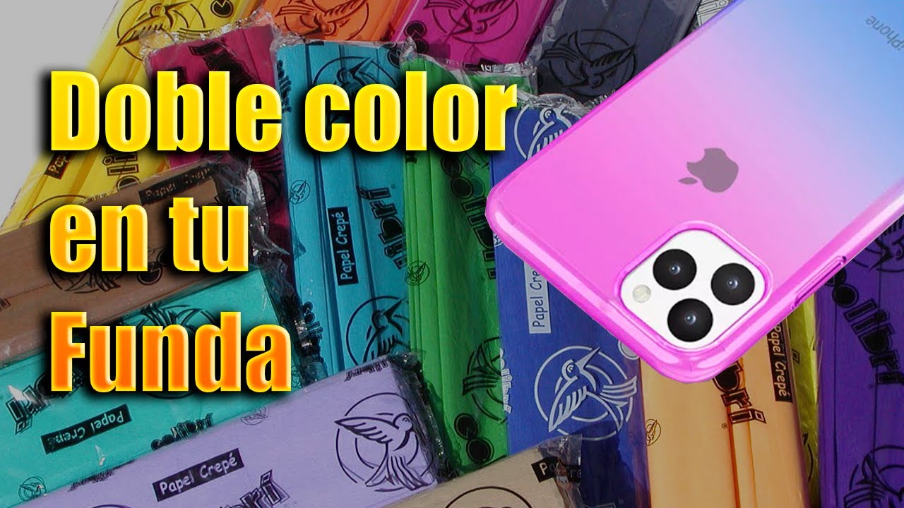 Como pintar la funda de dos COLORES - YouTube