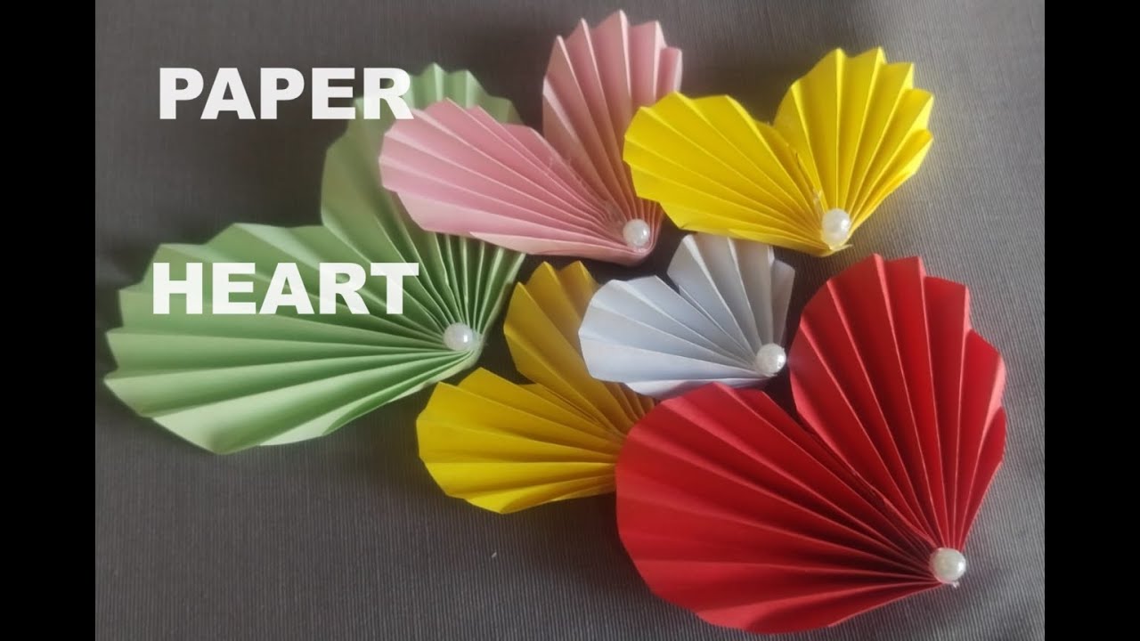How to make a paper heart - Easy tutorial - Origami heart Mother's Day ...