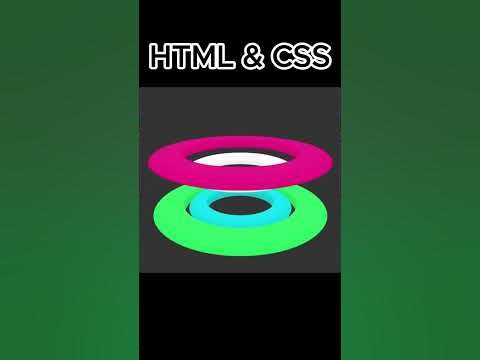 Donuts Using HTML and CSS Only.| Amin Coding.#html #css #cssloader #coding #codingchallenge ...