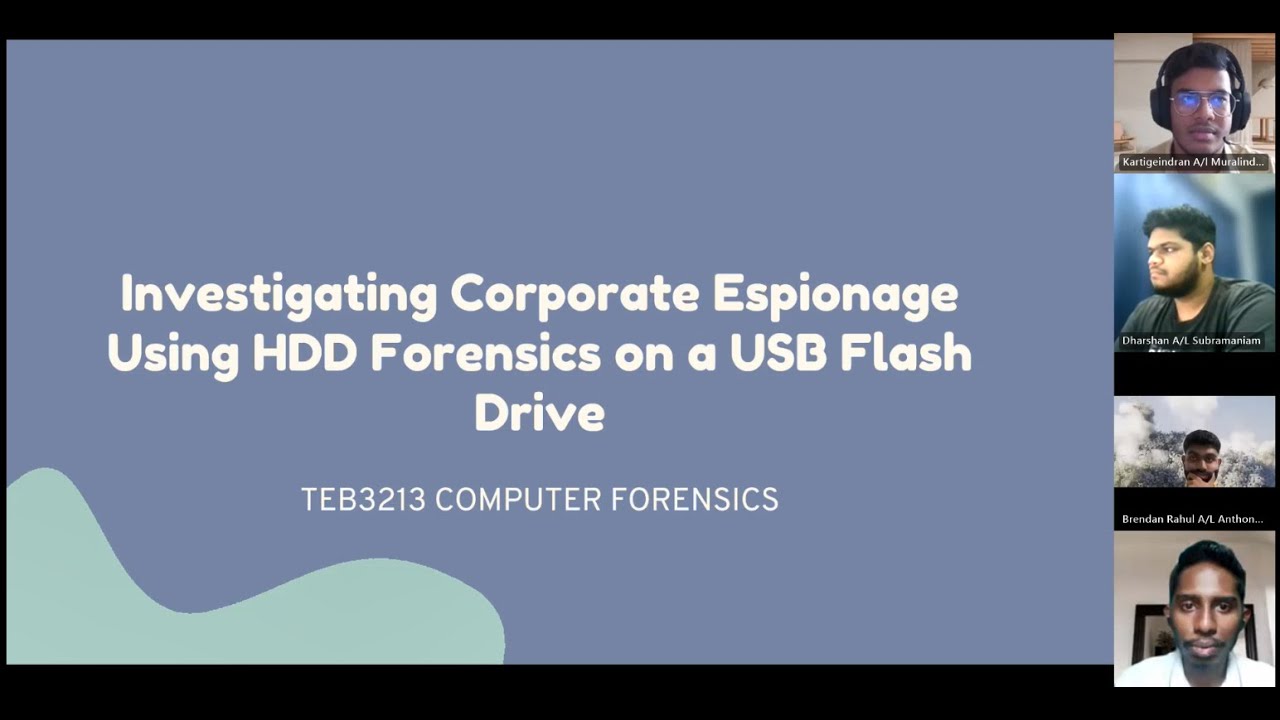 TEB3213 Computer Forensic Project - Final Presentation - YouTube
