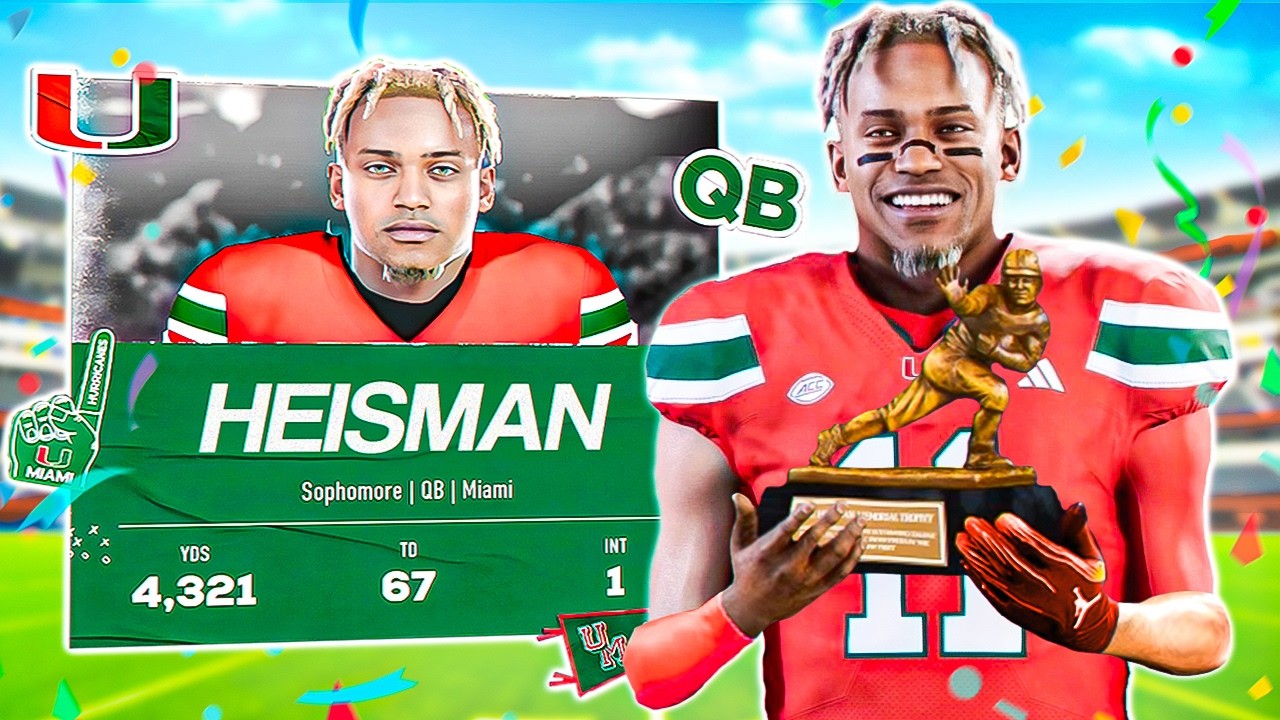 4 Star QB Breaks Every College Record! College Football 25 Road To ...