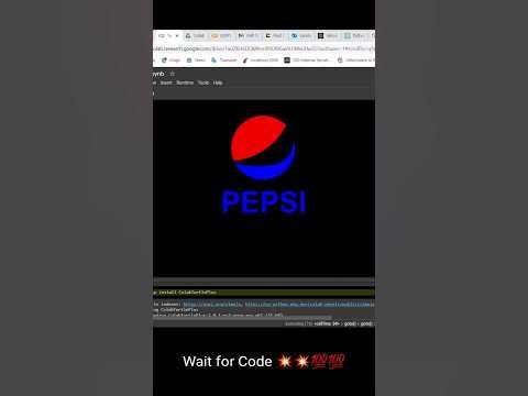 Making 😎of PEPSI logo👈Using Python💥💥😱😱 💯💯🆒️ #shorts #python #viral ...
