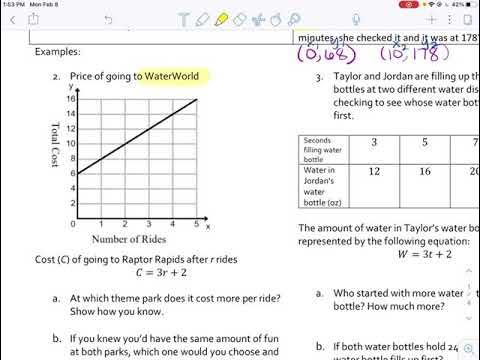Comparing Linear Relationships: Graph vs. Equation example - YouTube