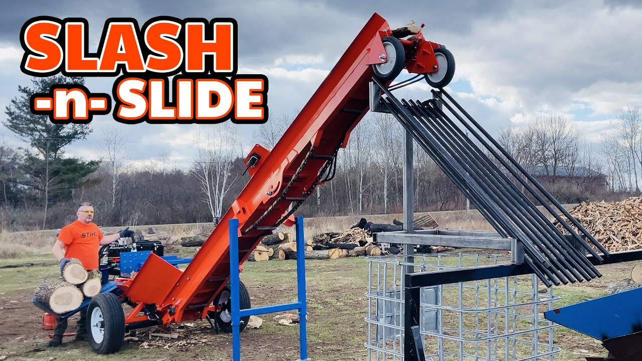 Testing the Custom Built Firewood Cleaner - Full Run - YouTube