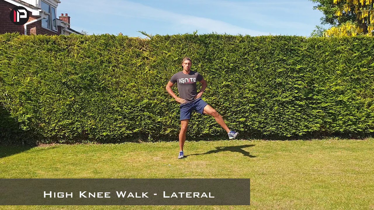 Walk High Knee Walk Lateral - YouTube