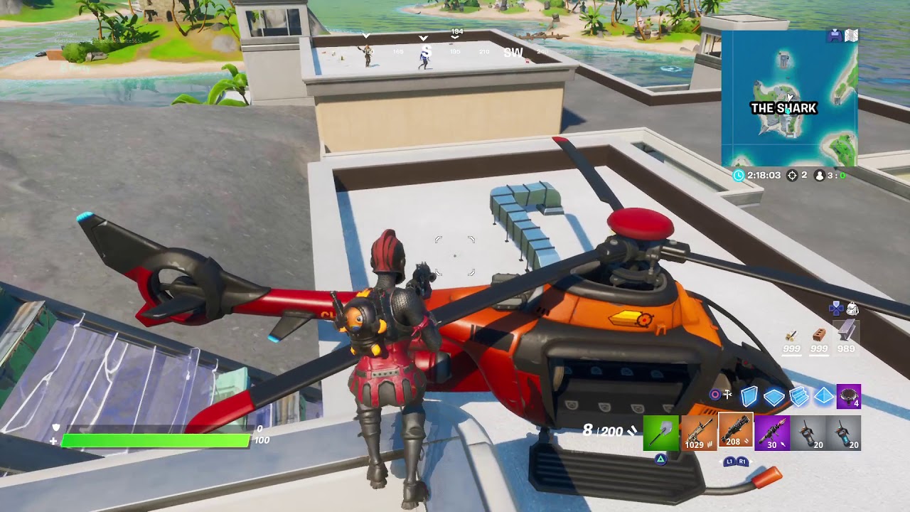 Fortnite battle friendly bot grenades vs enemy bot grenades - YouTube