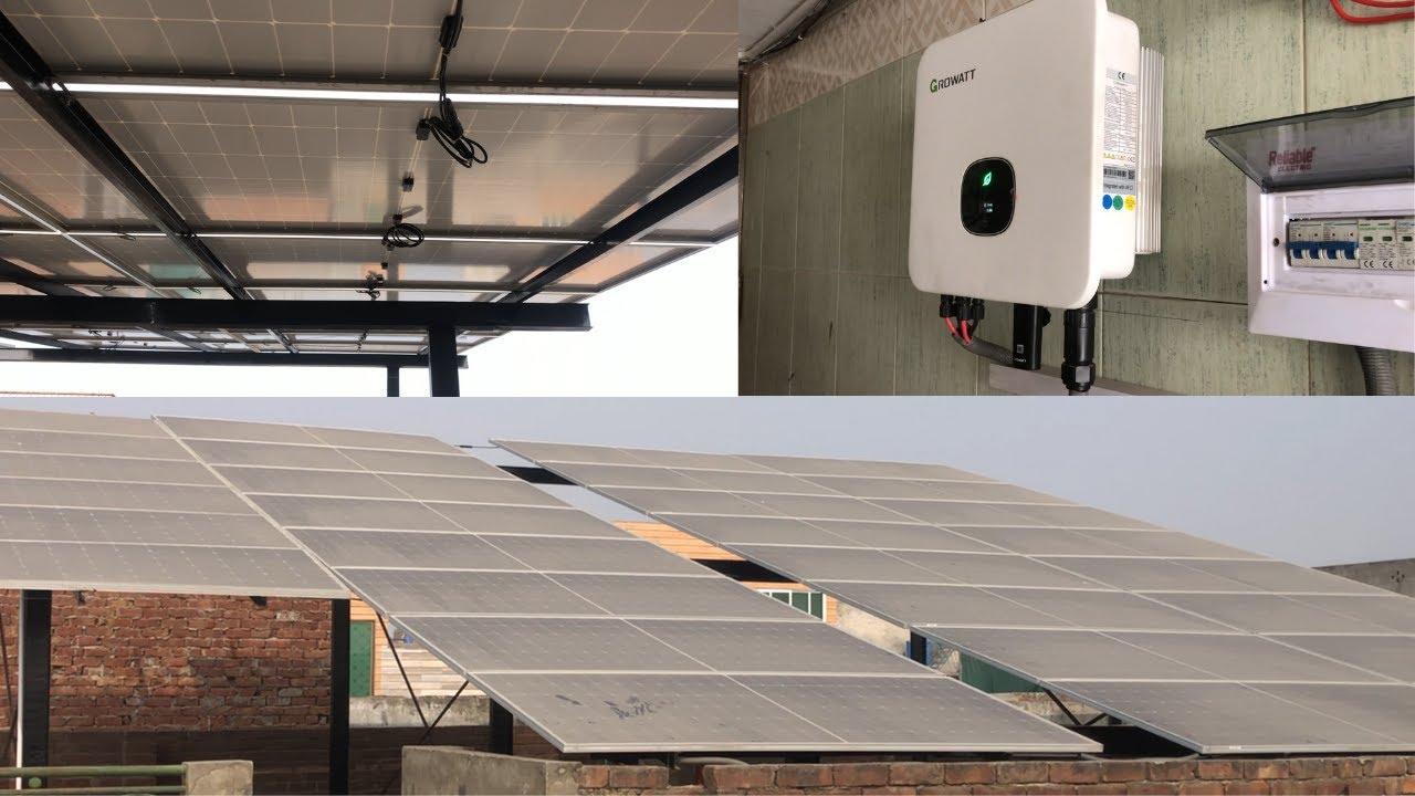 13 KW On-Grid Solar System Installation in lahore| Growatt - YouTube