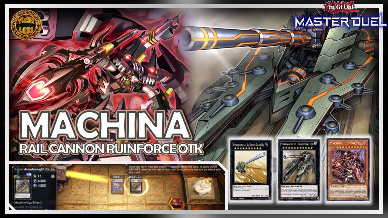 Earth Machina RAIL CANNON OTK Deck 2023 ⚙️ Combos SUPERDREAD RUINFORCE ...