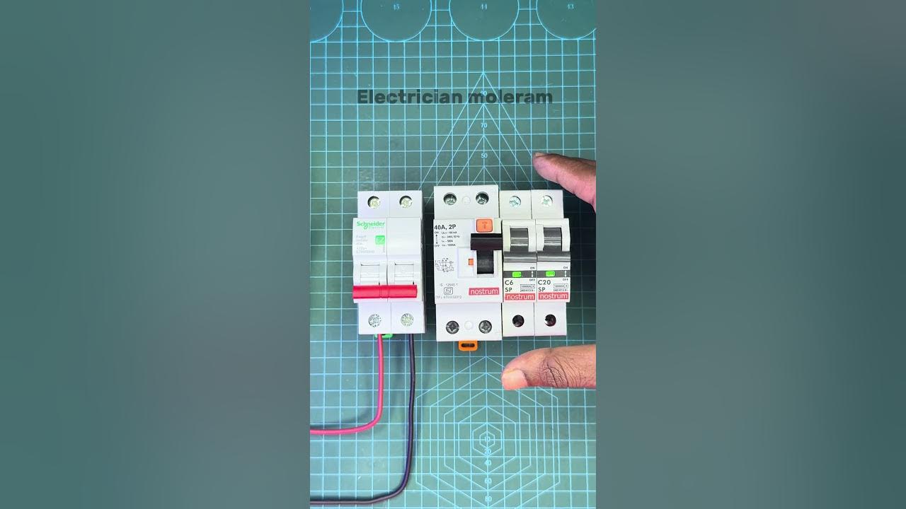 MCB & RCCB connection or RCCB trip proper testing #ytshorts #shorts # ...