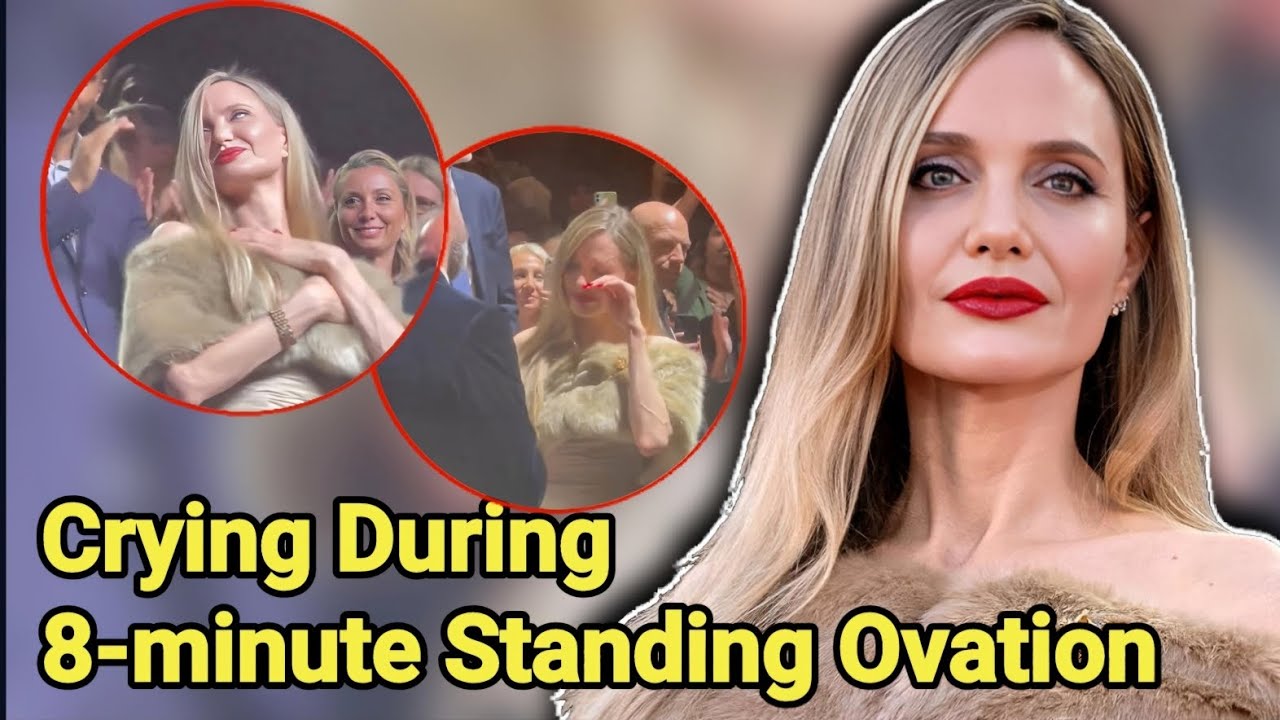 Angelina Jolie Starts Crying During 8 Minute Standing Ovation For Maria ...