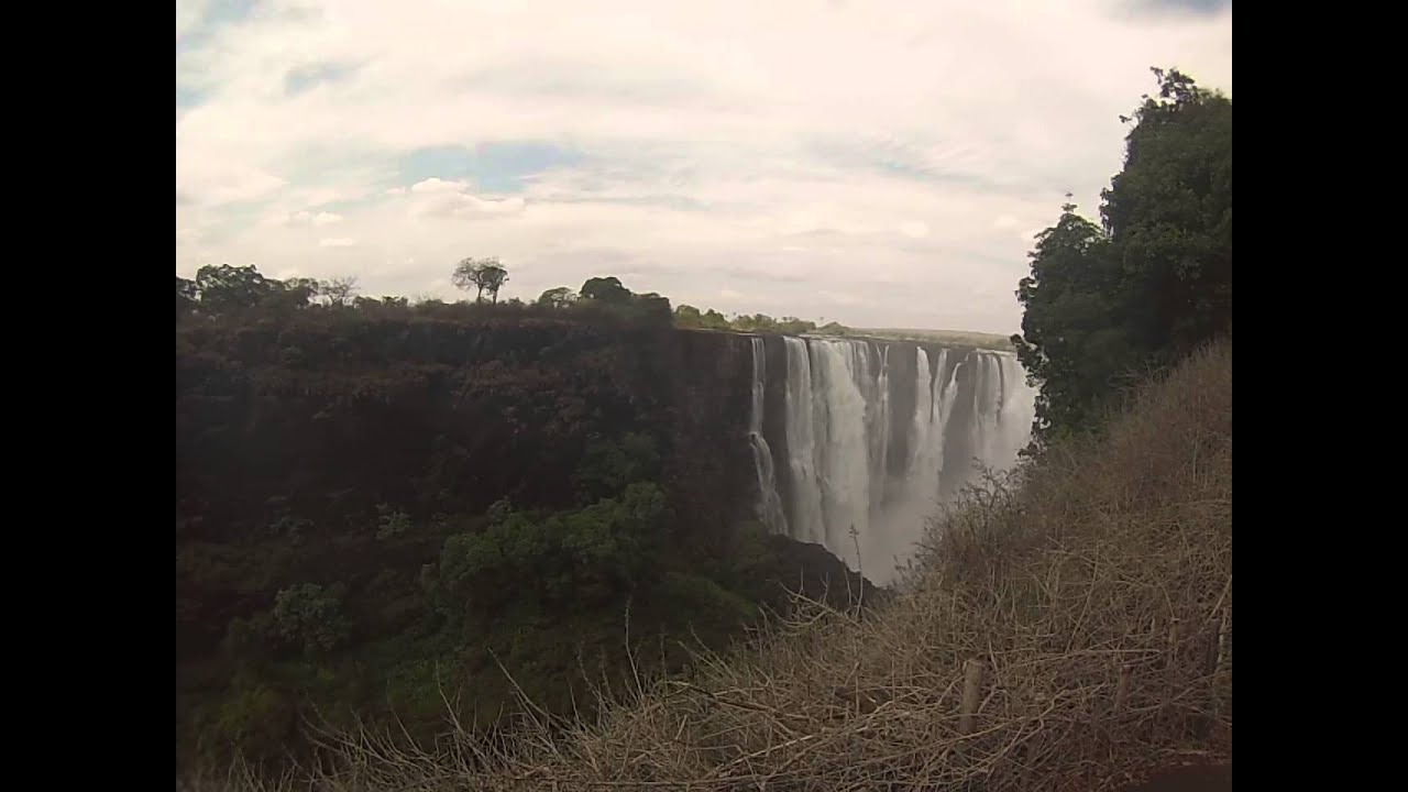 Victoria Falls Zimbabwe Side Dry Season - YouTube
