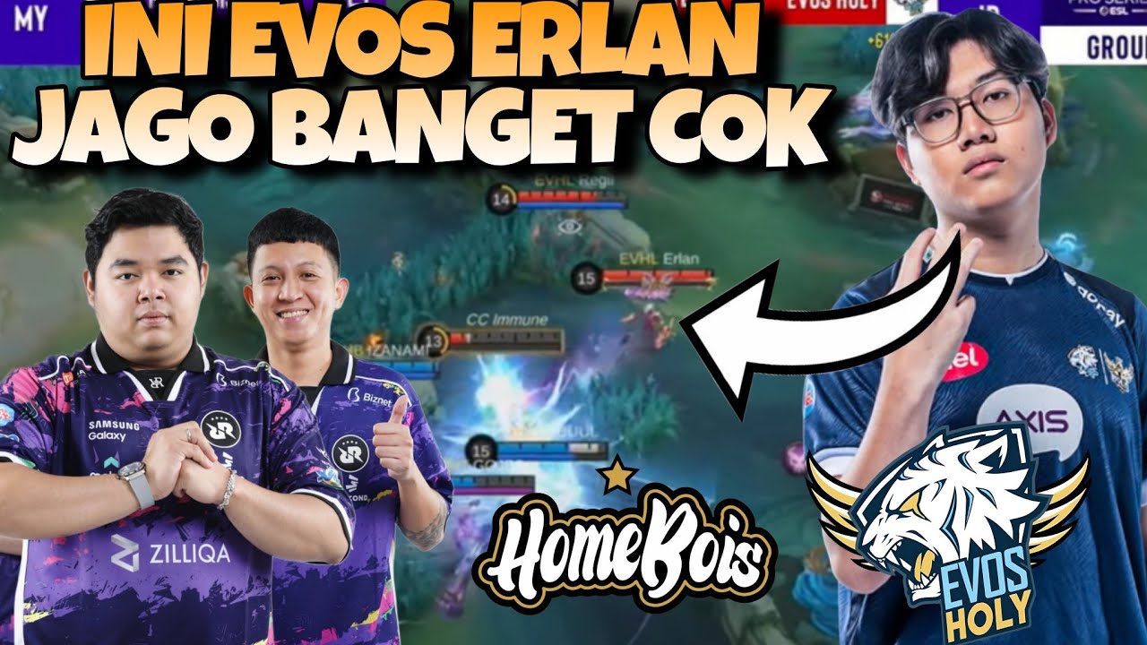 SIAPA INI EVOS ERLANN JAGO BANGET COKK !! EVOS HOLY VS HOMEBOIS MATCH 2 ...
