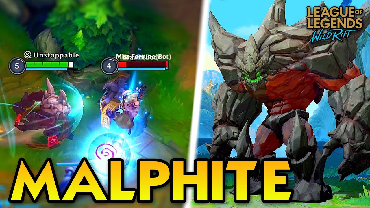 Malphite Gameplay #4 - League of Legends: Wild Rift (Android/IOS) - YouTube